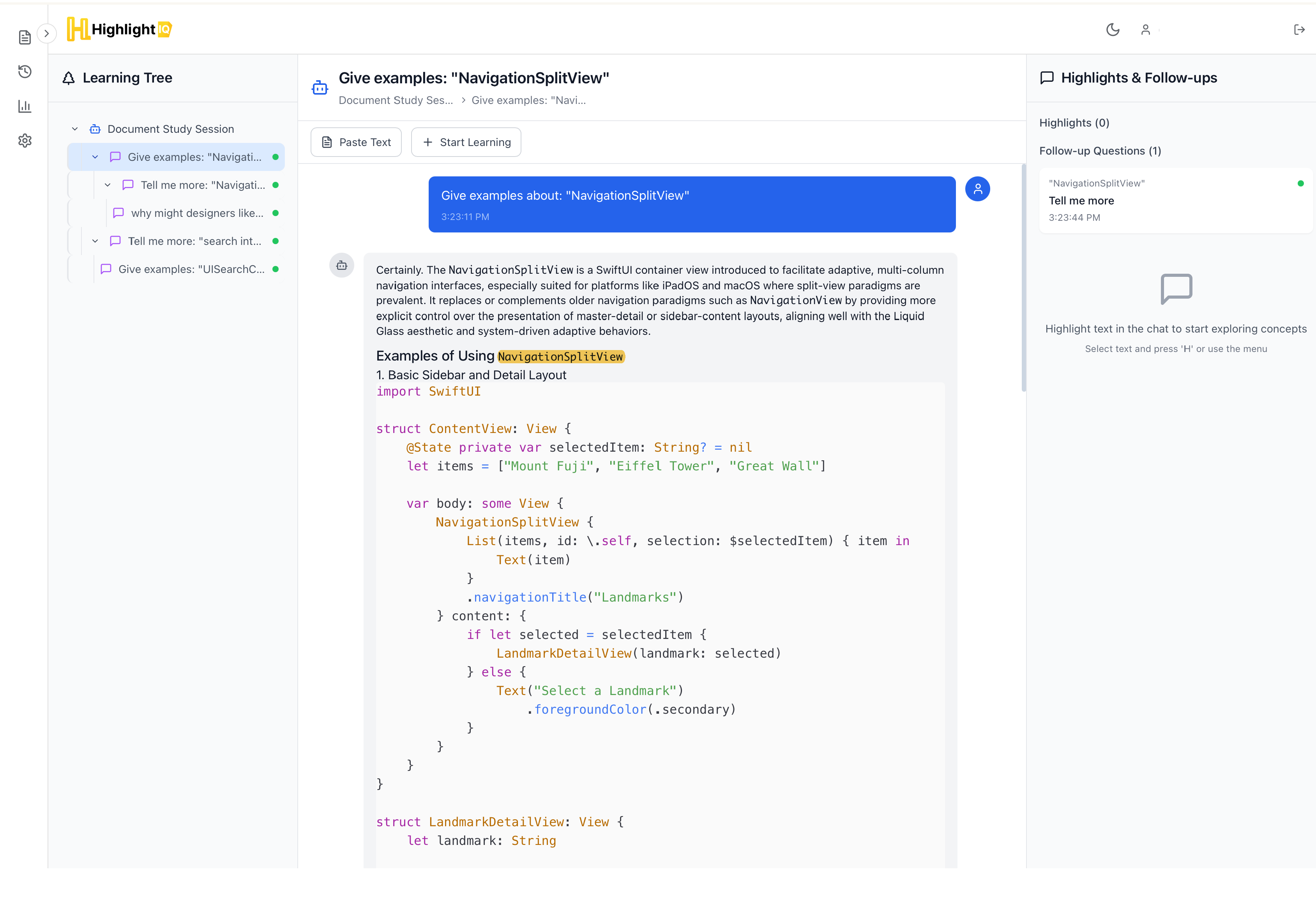 HighlightIQ - AI-Powered Learning Assistant
